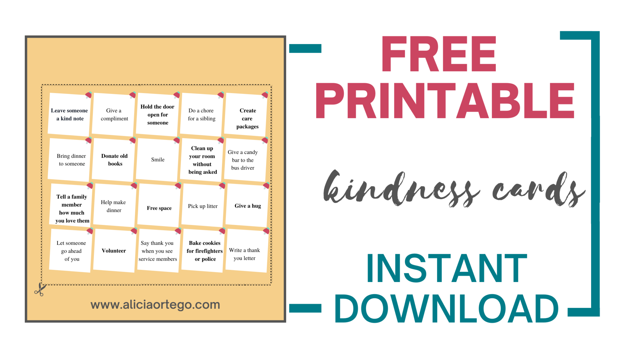 5 Random Acts of Kindness for Kids - Alicia Ortego