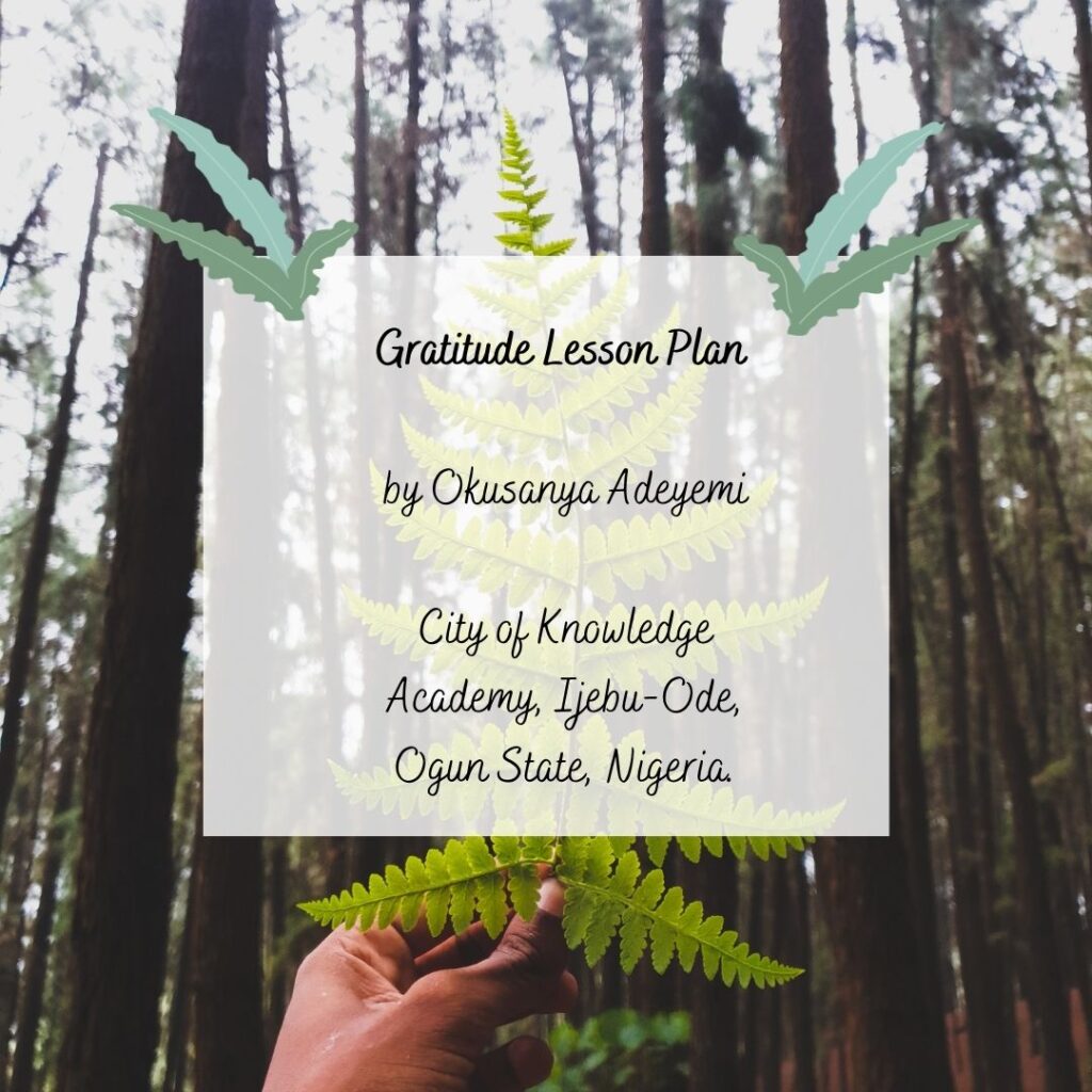 Gratitude Lesson Plans - Alicia Ortego