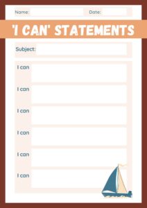The Magic of "I Can" Worksheets (PDF) The Magic of "I Can" Worksheets ...