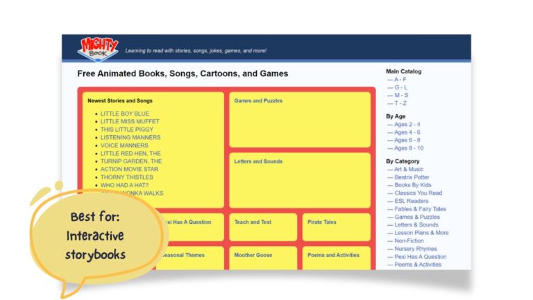 20 Top Reading Websites for Kids: Free & Fun Learning! - Alicia Ortego
