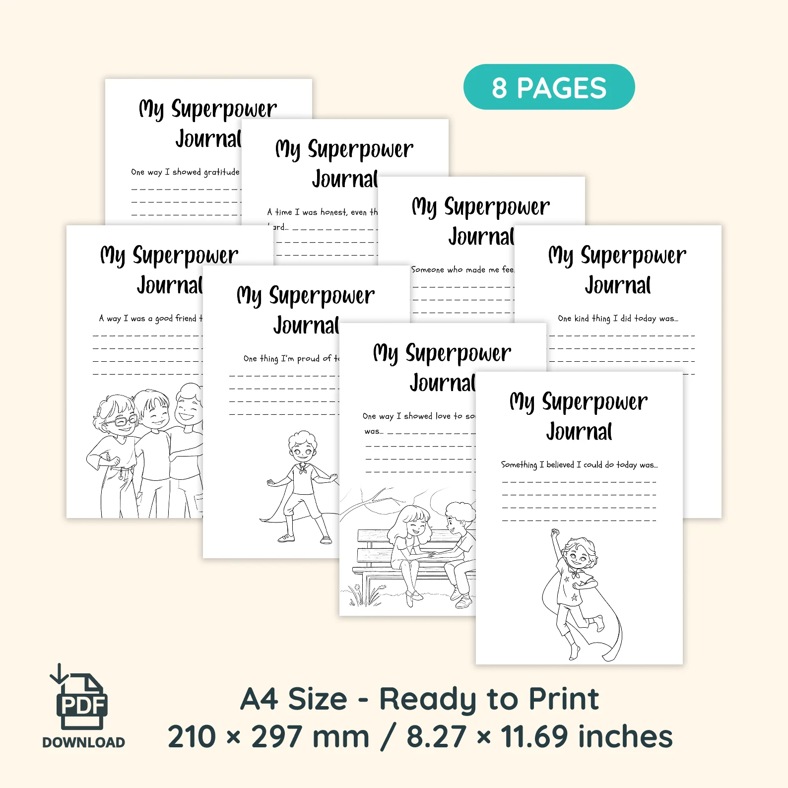 My Superpower Journal Printable - Alicia Ortego