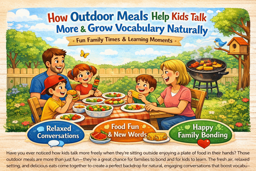 How Outdoor Meals Help Kids Talk More and Grow Vocabulary Naturally